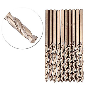 M35 Cobalt Drill Bits for Hardened Steel HSS-CO Drills Set 1.0-5.0MM(1/1.5/2/2.5/3.0/3.2/3.5/4/4.5mm) Twist Drill for Drilling on Stainless Steel Cast Iron Sheet Metal Steel Plate Angle Iron(3.2mm)