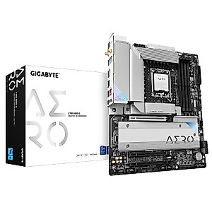 Gigabyte Z790 AERO G Motherboard - Supports Intel Core 14th CPUs, up to 7600MHz DDR5 (OC), 1хPCIe 5.0+4xPCIe 4.0 M.2, Wi-Fi 6E, 2.5GbE LAN, USB 3.2 Gen 2x2