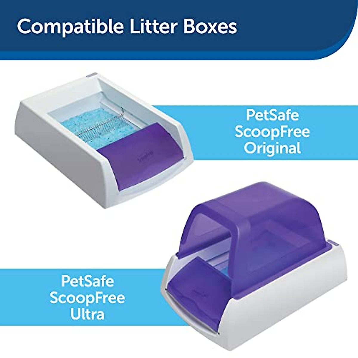 PetSafe ScoopFree Self-Cleaning Cat Litter Box Privacy Hood, Purple