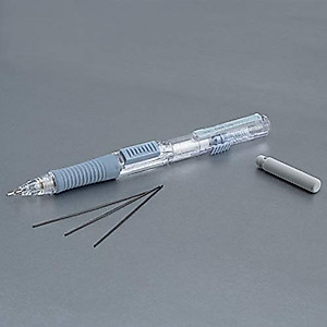 Pentel Quick Click Mechanical Pencil, (0.5mm), Fine, Gray Barrel, Box of 12 Pencils (PD215N)