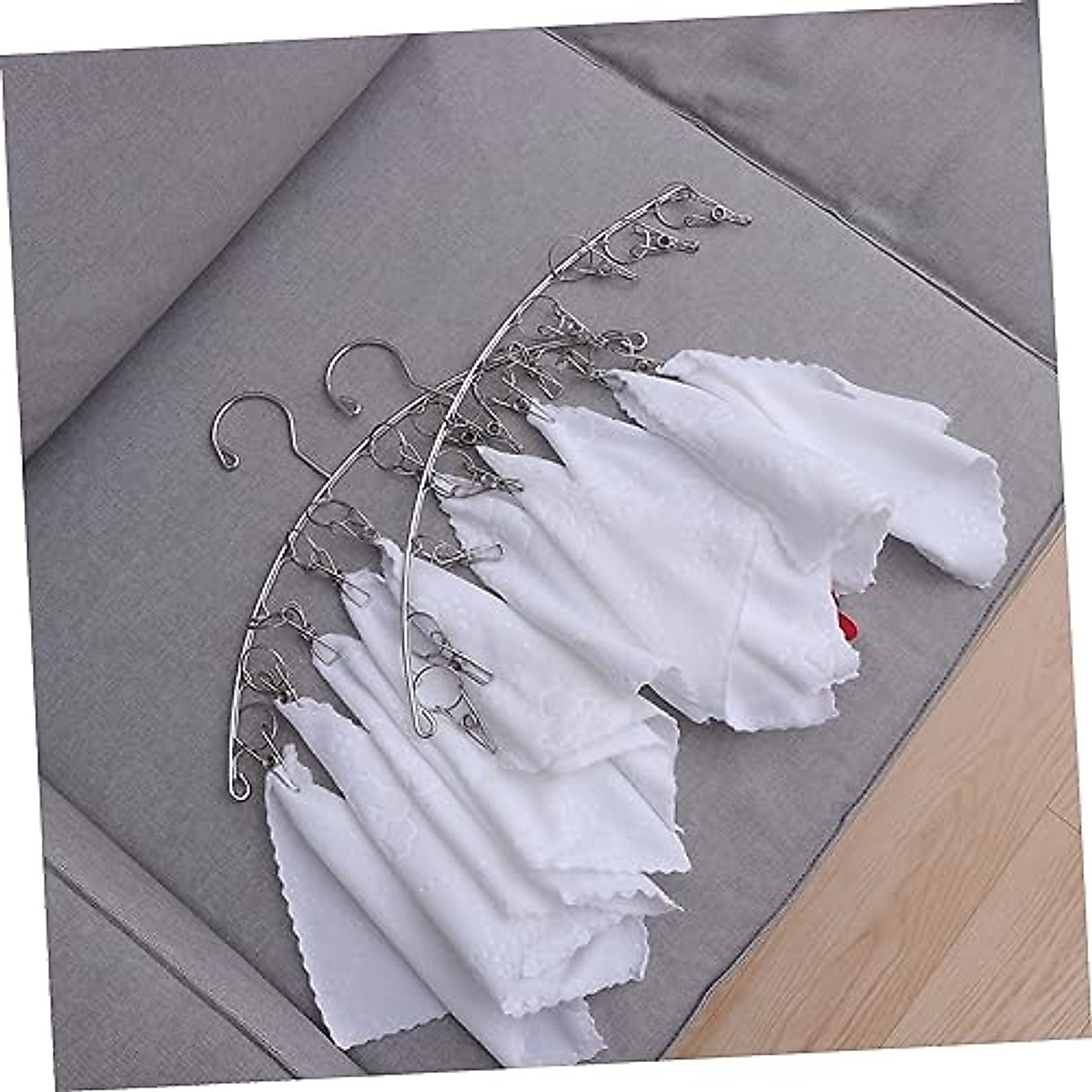 Zerodeko 2 Pack Clothes Hanger Drip Hanger Laundry Drying Rack Clothes Clips Laundry Hanger Clotheshorse Socks Rack drip Rack Coat Hanger