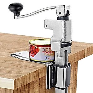 Commercial Can Opener, Manual Can Opener Home Food Big Can Opener Table Mount for Commercial Restaurant Kitchen