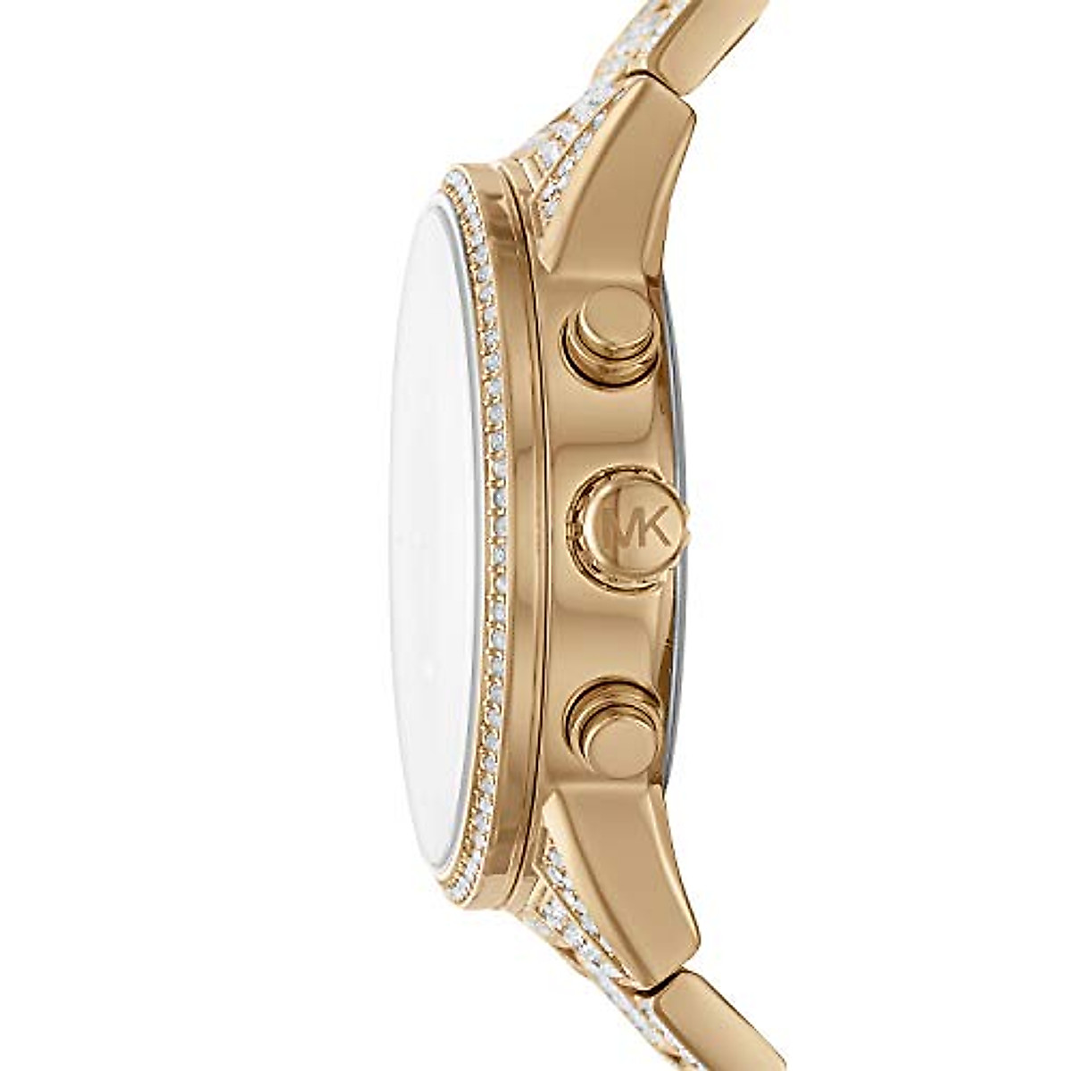 Michael Kors Women's Ritz Quartz Watch with Stainless Steel Strap, Gold, 20 (Model: MK6747)
