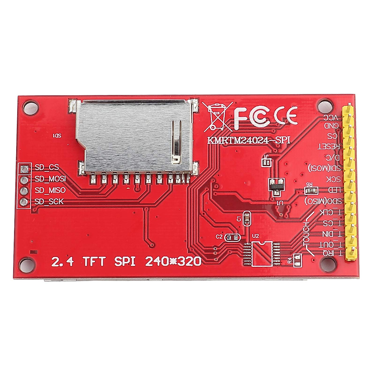 Jectse LCD Display, 2.4 inch 240x320 SPI LCD Display Panel Module ILI9341 Driver with PCB 5V/3.3V STM32 for,Teensy 3.2，