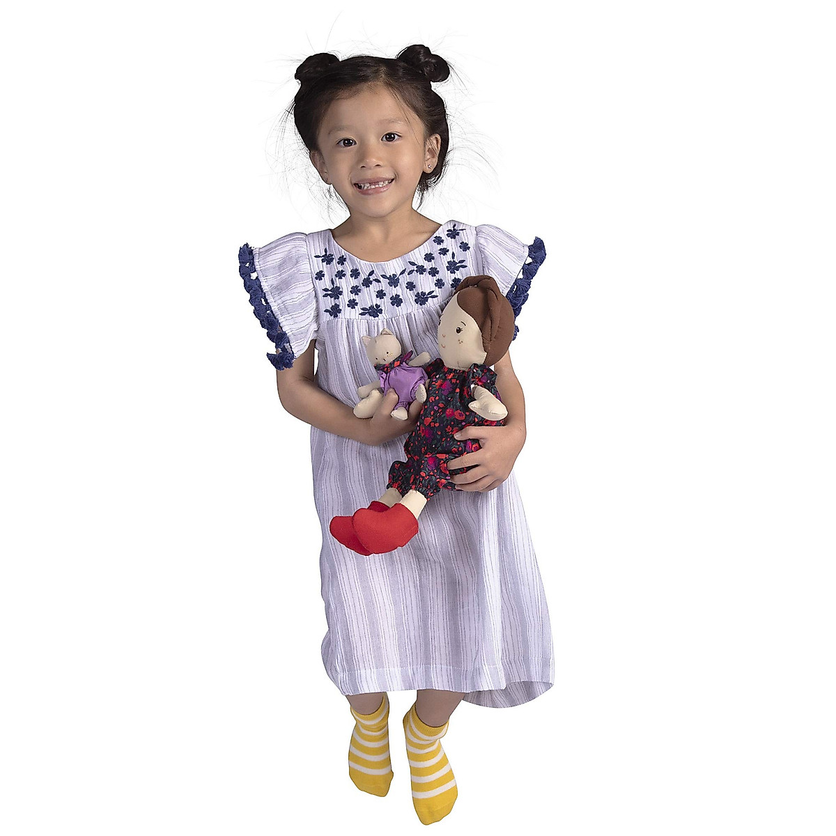 Manhattan Toy Playdate Friends Freddie Machine Washable and Dryer Safe 14 Inch Doll with Companion Stuffed Animal