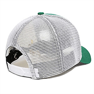 Chsetes Boston Hat for Men Unisex Mesh Hat Trucker Hats Dad Hat Baseball Cap Adjustable Snapback Golf Hat Women Green