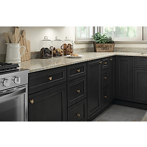 Franklin Brass Fulton Cabinet Knob, Champagne Bronze, 1-3/16 in (30mm) Dresser Drawer Pull, 10 Pack, P29523Z-CZ-B