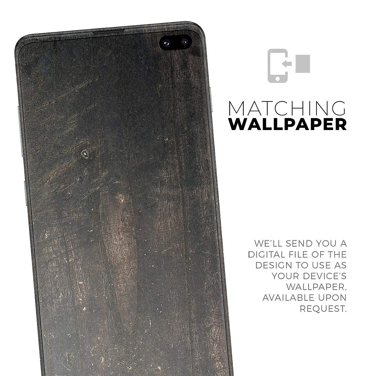 DesignSkinz Raw Wood Planks V8 Protective Vinyl Decal Wrap Skin Cover Compatible with The Samsung Galaxy S20 (Screen Trim & Back Glass Skin)