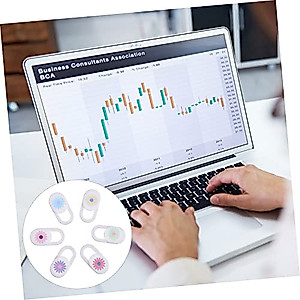 SOLUSTRE 18 pcs Slide Laptop Sticker Computer Phone Self for Tablet Camera Flower Protector Cartoon Adhesive Smartphone Notebook Cover Blocker Privacy Phones Webcam Pattern Decorative