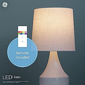 GE LED+ Color Changing LED Light Bulbs with Remote, No App or Wi-Fi Required, A19 Bulbs (3 Pack)