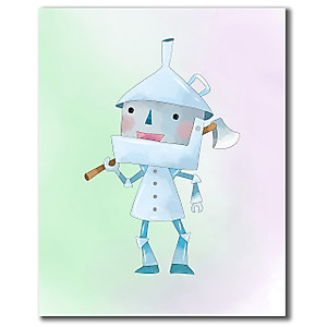 Wizard Of OZ Prints - Set Of 6 Kids Bedroom Nursery Wall Art Decor (8 Inches X 10 Inches) Photos Dorthy Tinman Scarecrow Lion Wicked Witch Glinda Good Witch