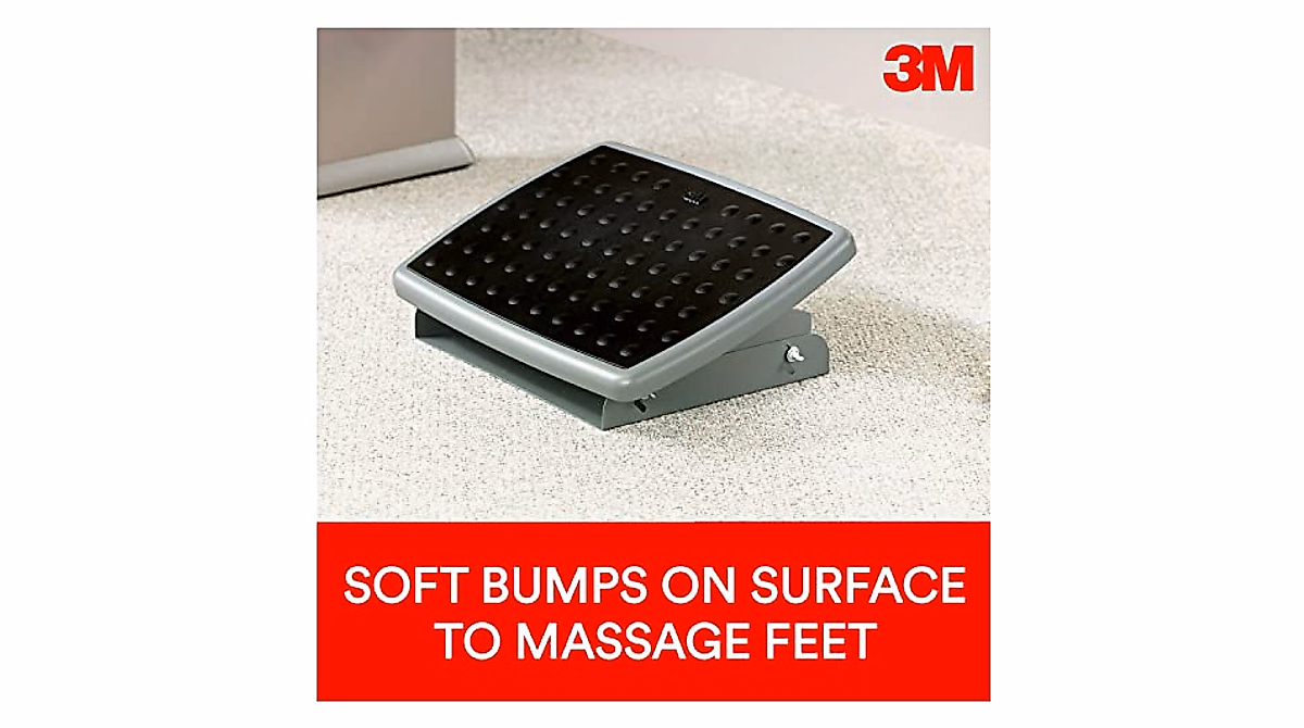 3M Adjustable Foot Rest | Ergonomic Under-Desk Support for Comfort
