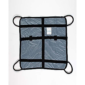 Patient Aid Portable Stretcher & Gurney with 4 Handles - 35" x 39" - EMS, Sports Medicine, Emergency Rescue, Emergency Evacuation - Moving, Lifting or Transfer - Human, Animal, Pet - 600 lb Capacity