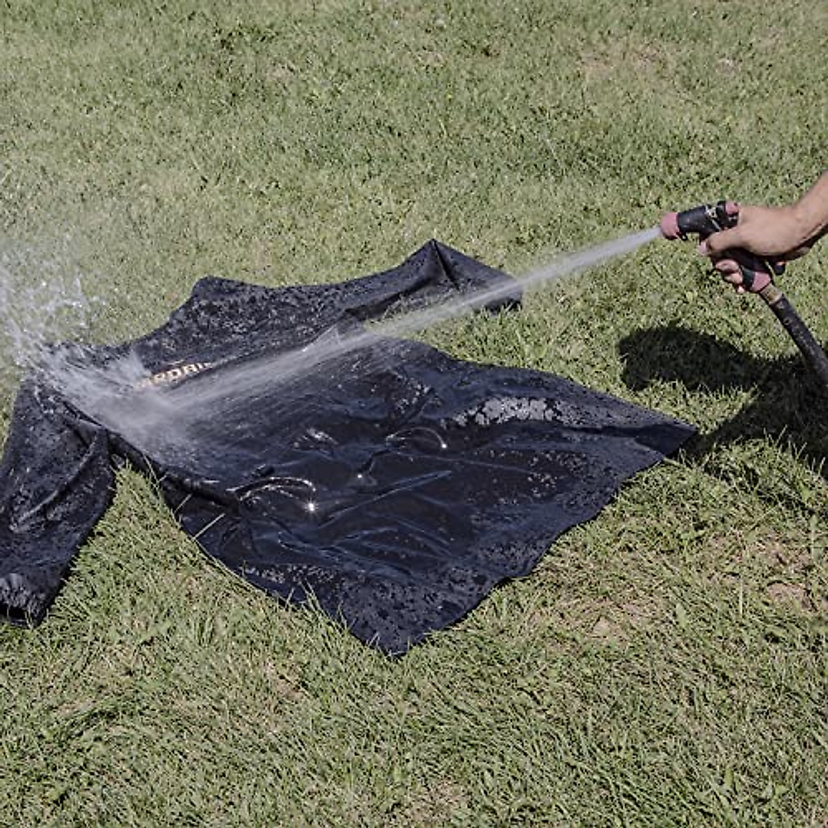 Yardbird Butchering Apron, Durable Waterproof Material, Full Length Sleeves, Elastic Cuffs, Two Adjustable Straps, Easy to Clean, One Size Fits Most, 373120010410,Black