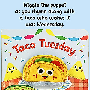 Taco Tuesday Finger Puppet Board Book for Little Taco Lovers, Ages 1-4 (Finger Puppet Book)