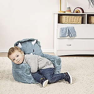 Cuddo Buddies Dinosaur Toddler Chair Plush Character Kids Chair Comfy Pillow Chair for Boys and Girls, 19 in x 20 in x 16 in