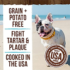 Merrick Fresh Kisses Dog Dental Treats with Mint Breath Strips, Dog Treats for Small Breeds 15-25 Lbs - 1.83 lb Box with 48 Brushes