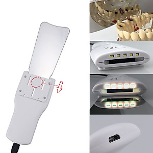 XUX Dental Automatic Anti-Fog Mirrors for Oral Photography Reflector Glass Defog Mirrors Orthodontic for Buccal oOcclusal Lingual
