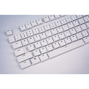 wj forG915 Full Set of 109/87 Keycaps Replacement G915/G913/G815/G813 TKL RGB Gaming Mechanical Keyboard (87 Keys White G915)