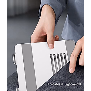 BoYata Laptop Stand, Adjustable Laptop Riser Ergonomic Computer Stand for Desk, Aluminum Laptop Holder Compatible for MacBook Pro/Air, Surface Laptop and Other Laptops up to 15 Inches