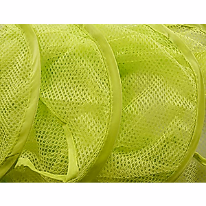 Sutinban 2 Pcs Hanging Mesh Storage Basket for Kids Room, Bathroom and Balcony, Foldable Corner Space Saver Organizer 3 Tier, for Organizing Plush Toys, Gloves, Hats, Socks Storage(Green)