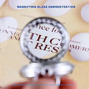 OGLE Waterproof Magnifier Skeleton Chain Silver Luminous Fob Self Winding Automatic Mechanical Pocket Watch (Bronze Luminous)