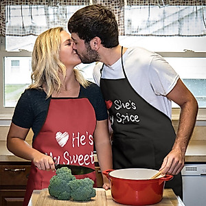 Nueasrs Couples Supplies Aprons Set, Cool Bridal Shower Gifts for Bride and Groom, Unique Mr and Mrs Gifts, Engagement Gifts for Couples, Birthday, Anniversary, Newlyweds