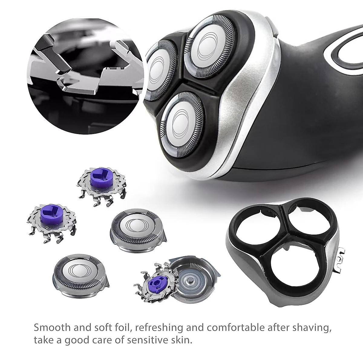 Full Replacement Shaving Head for Philips Norelco AT750, AT751, AT752, AT753, AT790, AT810, AT811, AT814, AT815, AT890, AT893, PT710, PT715, PT725, PT730, PT734, PT735, PT860, PT861