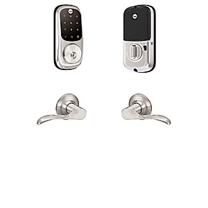 Yale Security B-YRD226-ZW-NW-619 Yale Assure Lock Z-Wave Norwood Works with Ring Alarm, Smartthings, and Wink Smart Touchscreen Deadbolt with Matching Lever, Satin Nickel