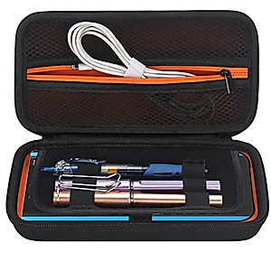 Elonbo Carrying Case for Texas Instruments TI-Nspire CX II CAS/CX II/CX/CX CAS Color Graphing Calculator, Extra Zipped Pocket Fits Charging Cable, Charger, Manual, Black