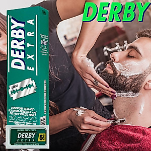 30 Derby Extra Professional Double Edge Razor Blades for straight razor