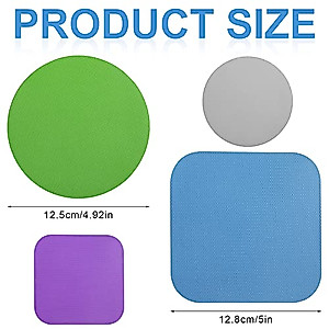 4pcs Jar Opener Gripper Pads, Multifunctional Rubber Jar Gripper Pad Jar Opener Grippers for Elderly Suffering from Arthritis Weak Hands (Blue, Green, Grey, Purple)