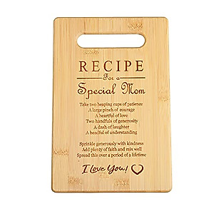 Unique Birthday Gifts For Mom Bamboo Cutting Board Engraved Kitchen Christmas Gifts(M5)