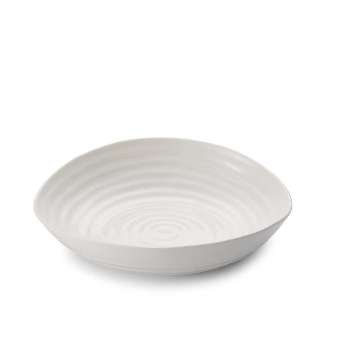 Portmeirion Sophie Conran White Pasta Bowl | Set of 4 | Large Serving Bowls for Soup or Salad | 9 Inch | Made from Fine Porcelain | Microwave and Dishwasher Safe