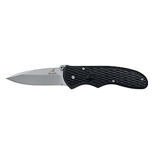 Gerber Gear Fast Draw Pocket Knife - 2.99" Plain Edge Blade Assisted Opening Folding Knife - EDC Gear and Equipment - Stainless Steel