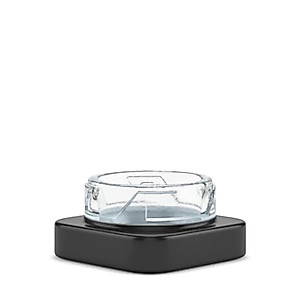 CannaAroma Child Proof 5ml Square jar Glass Containers (90 Pack) Square Jar (All-Black w/White Interior)