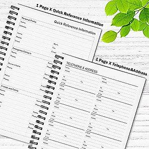 Daily Planner Undated, Asten to Do List Notebook Hourly Schedules Spiral Appointment Planner for Men and Women,PVC Hardcover,Elastic Closure, Inner Pocket 8.3" x 5.8" (Black)