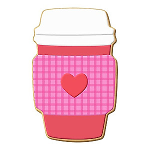 Foose Latte Cup Cookie Cutter 4 Inch –Tin Plated Steel Cookie Cutters – Latte Cup Cookie Mold