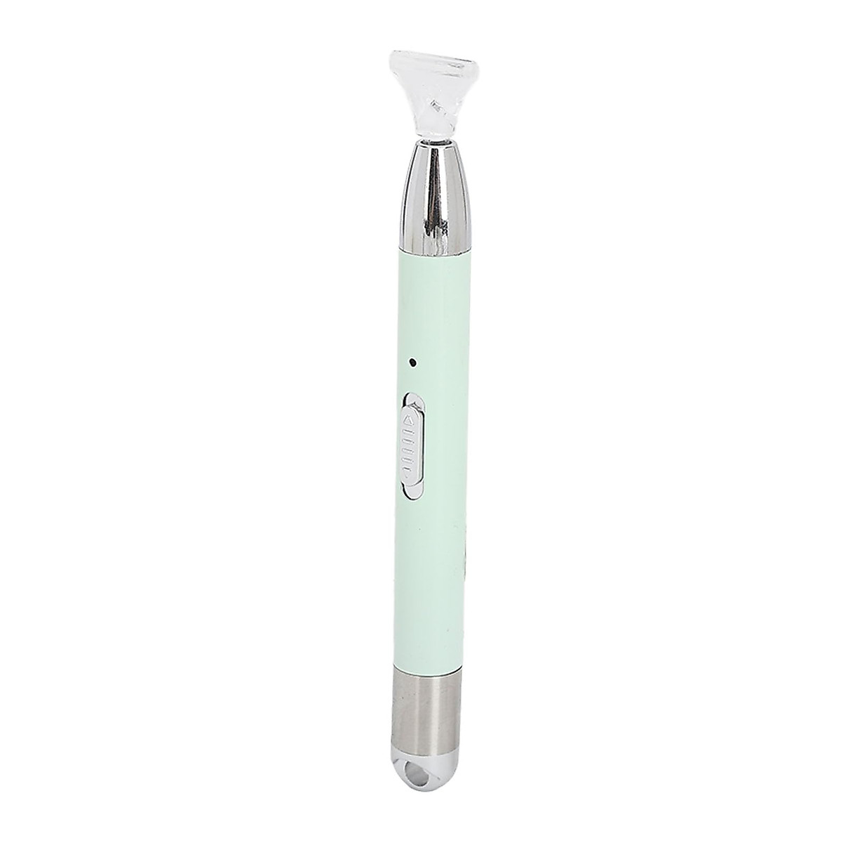 Luminous Rhinestone Painting Pen Ergonomic Rechargeable Embroidery Bead Picker Tool with 6 Heads Green