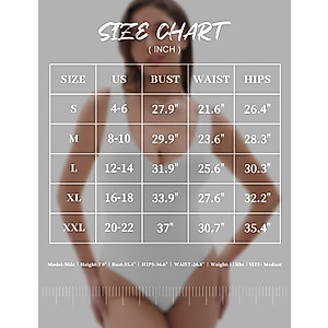 UEU Women’s Summer Sexy Deep V Neck Body Suits Backless Sleeveless Tong Bodysuit Tank Double Lined Tops for Women(White,S)