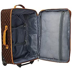 American Flyer Luggage Signature 4 Piece Set, telescoping_handle, Chocolate Gold, One Size