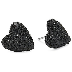 Betsey Johnson Heart Stud Earrings