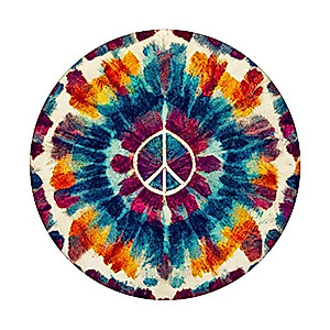 Peace Sign Tie Dye Groovy Hippie PopSockets Swappable PopGrip