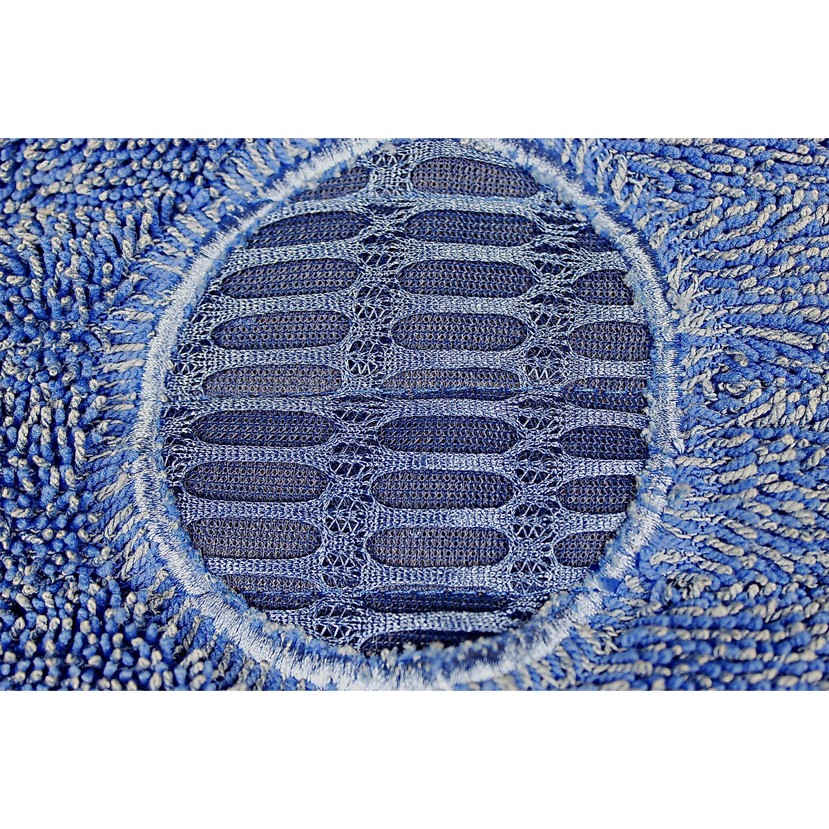 CleanAide Twist Yarn Microfiber Mop Pad with Spot Cleaning Scrubber, 24 Inches, 6 Pack