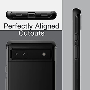 JETech Case for Google Pixel 6a 6.1-Inch 2022, Dual-Layer Protection Shockproof Phone Cover (Black)