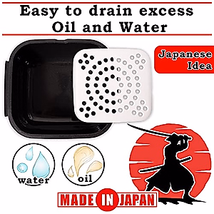 GOURLAB+ Microwave Cookware 6 in 1 Anyday Cookware Freezer & Oven Safe, Japanese Rice Cooker, Ramen Microwave Steamer Microwave Bacon Cooker (White) - Made in Japan