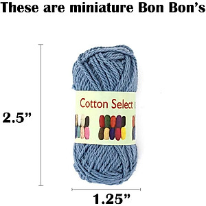 JubileeYarn Cotton Select Bonbon Yarn - Assortment A - 10x10g Mini Ball - 1 Pack