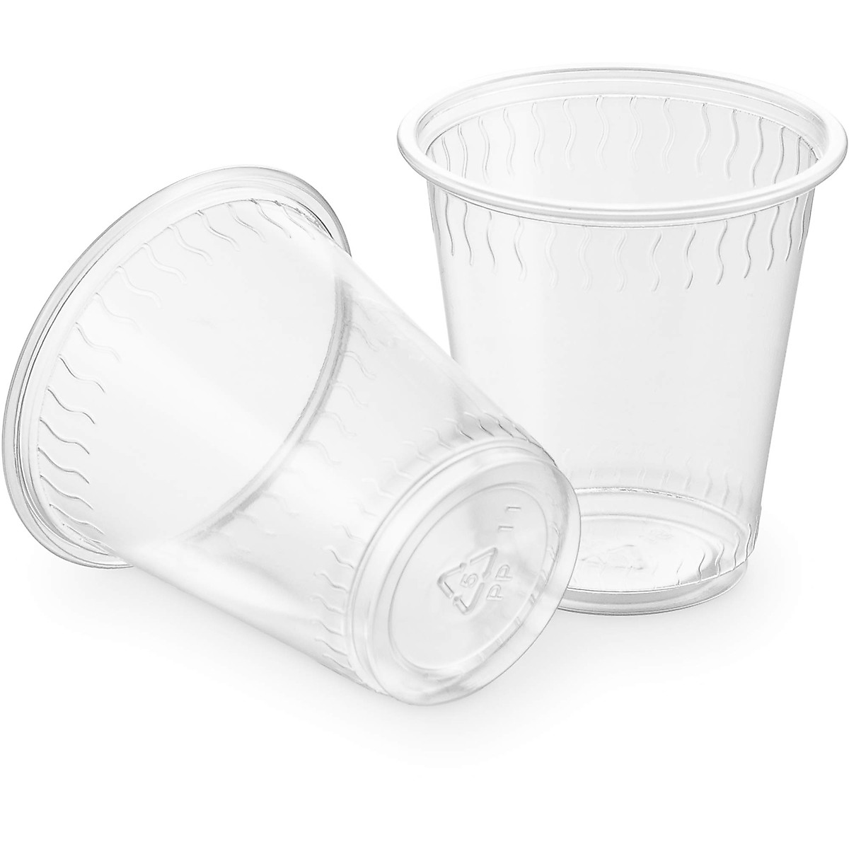 PLASTICPRO 3 Oz Disposable Plastic Clear Drinking Cups [2400 Count]