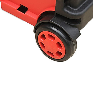 YGCBL Multifunction Portable Hand Trucks,Trolleyshopping Trolley Foldable Aluminum Alloy Engineering Plastic Red Pu Wheel Lightweight High Capacity, 20 Kg Load,B