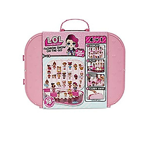 L.O.L. Surprise! Fashion Show On-The-Go Storage/Playset with Doll Included – Light Pink